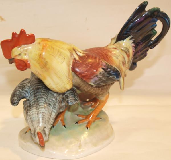Скульптура Петух и курица к